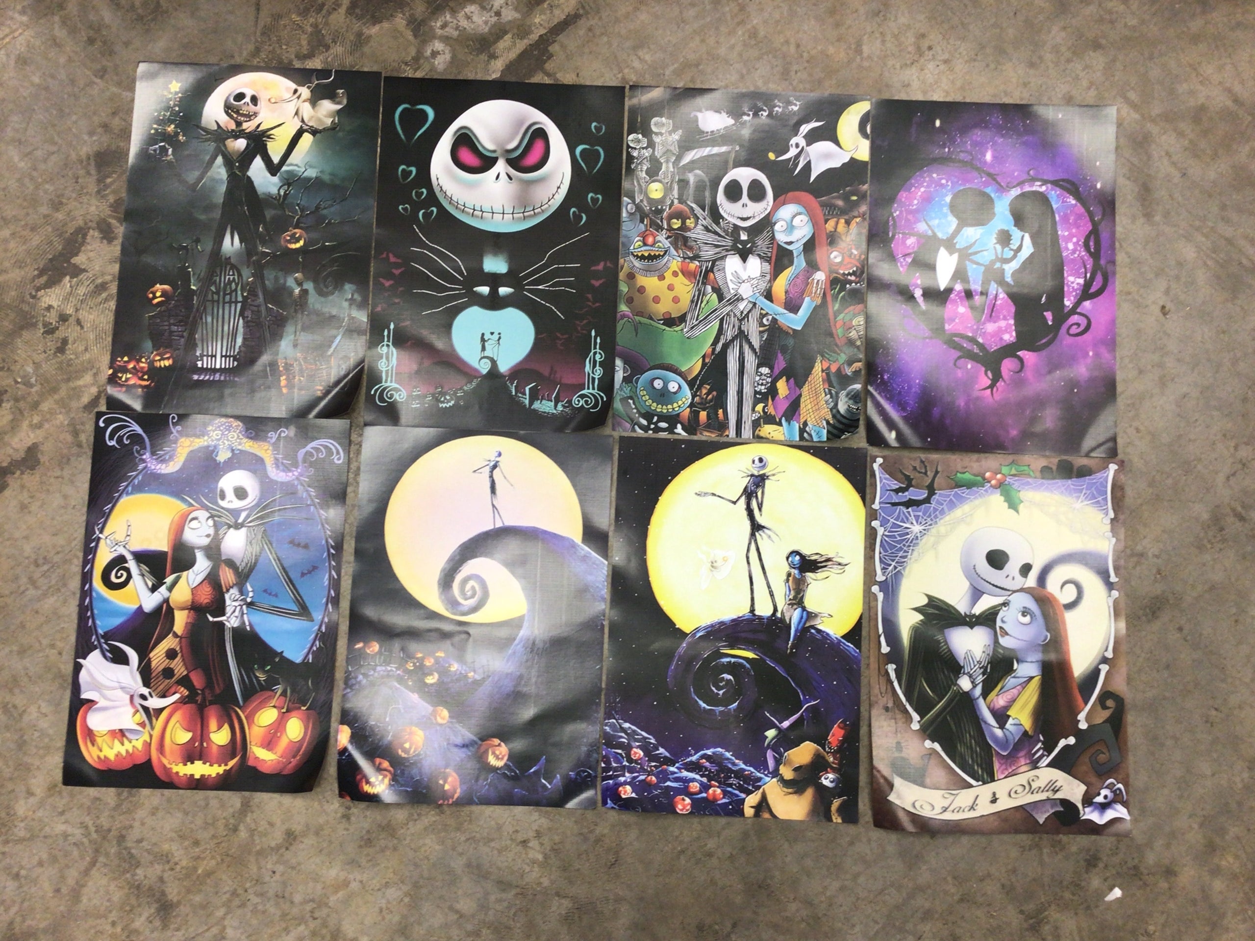 Nightmare Before Christmas Posters - 8 count | Bin Frenzy